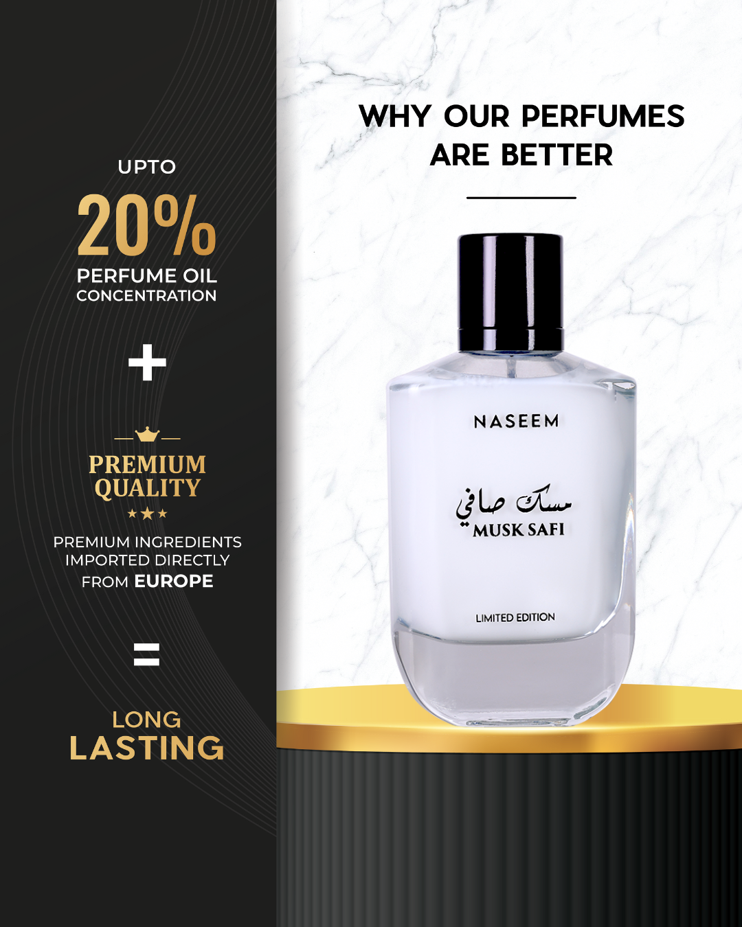 Musk Safi - Limited Edition | AQUA PARFUM 100 ML | Naseem Perfume India